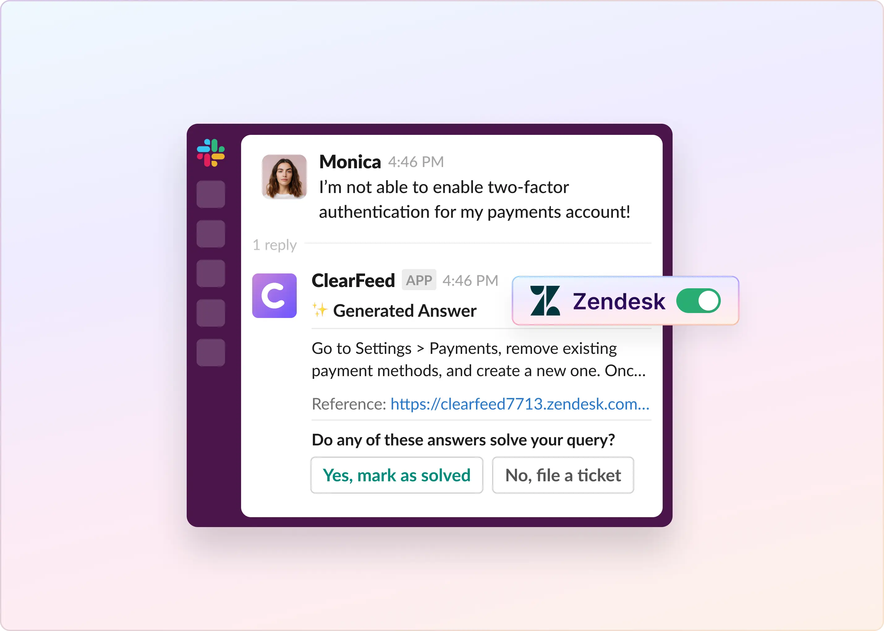 How To Auto-Generate Answers From Zendesk Knowledge Base in Slack?